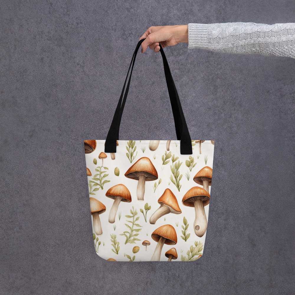 Mushrooms Tote Bag - Etsy