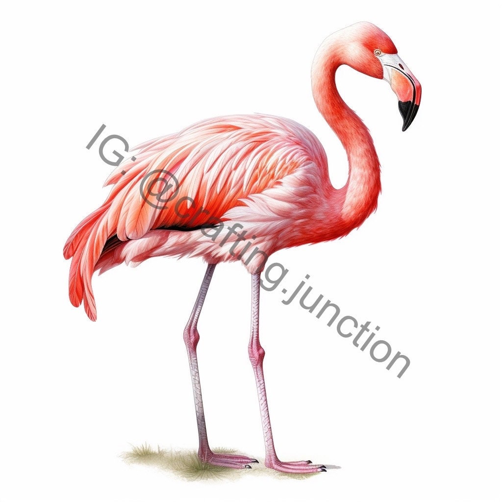 Pink Flamingo Clipart Bundle: 15 Flamingo Clip Art Flamingos - Etsy