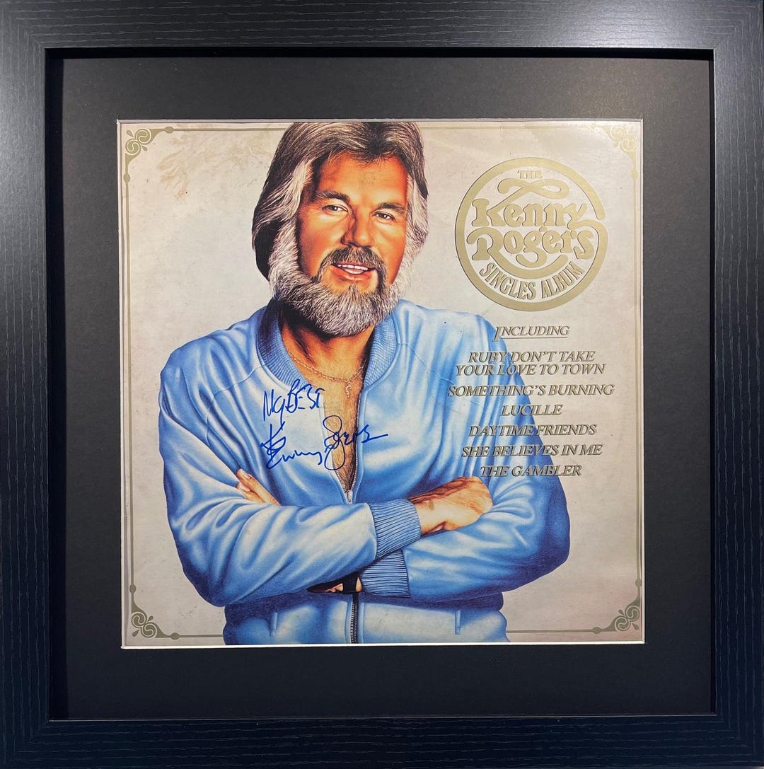 Kenny Rogers - Guaranteed Hand Signed 'the Singles' Album, Quality ...