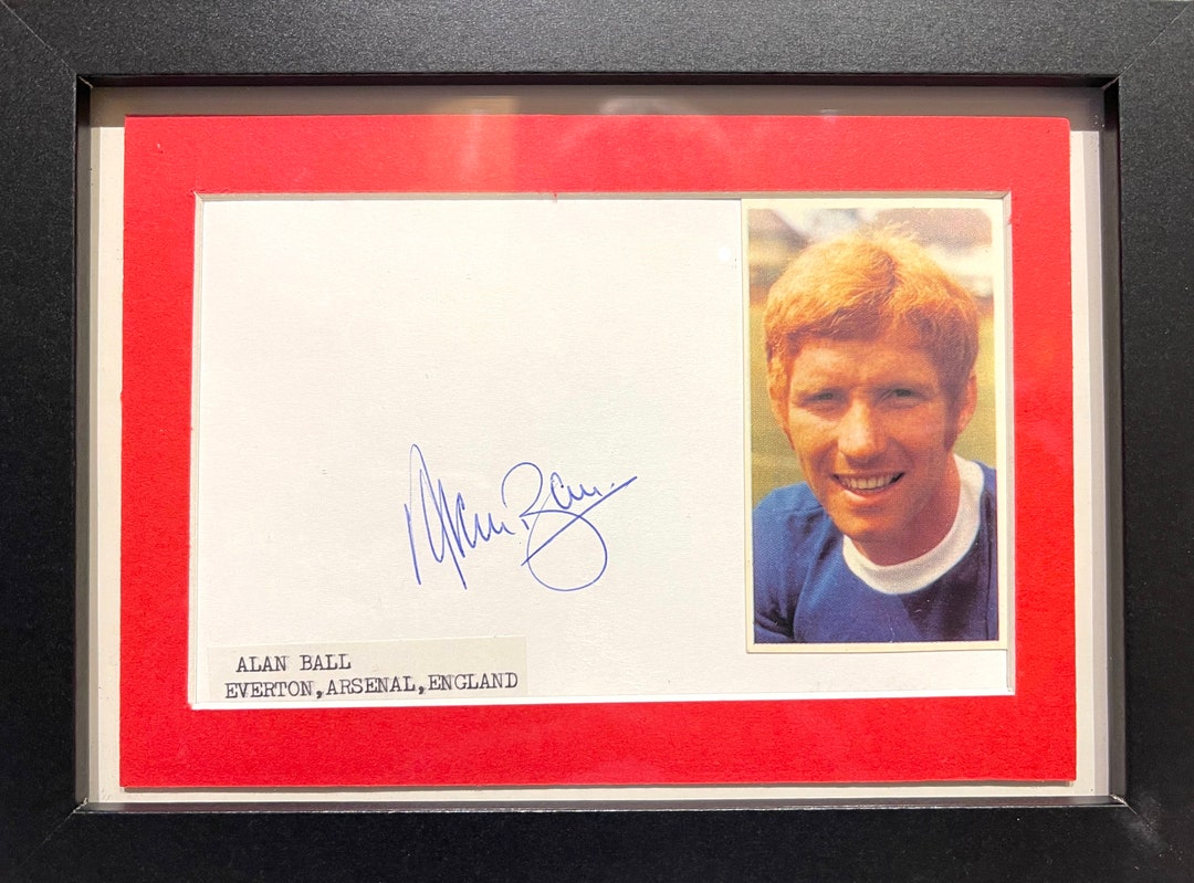 England World Cup Winner Alan Ball 100% Guaranteed Hand Signed - Etsy