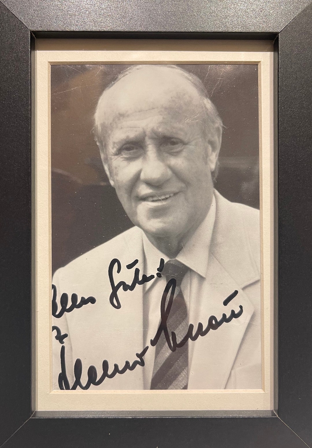 Helmut Schön Former West German Football Manager, Stunning Framed (7" X ...