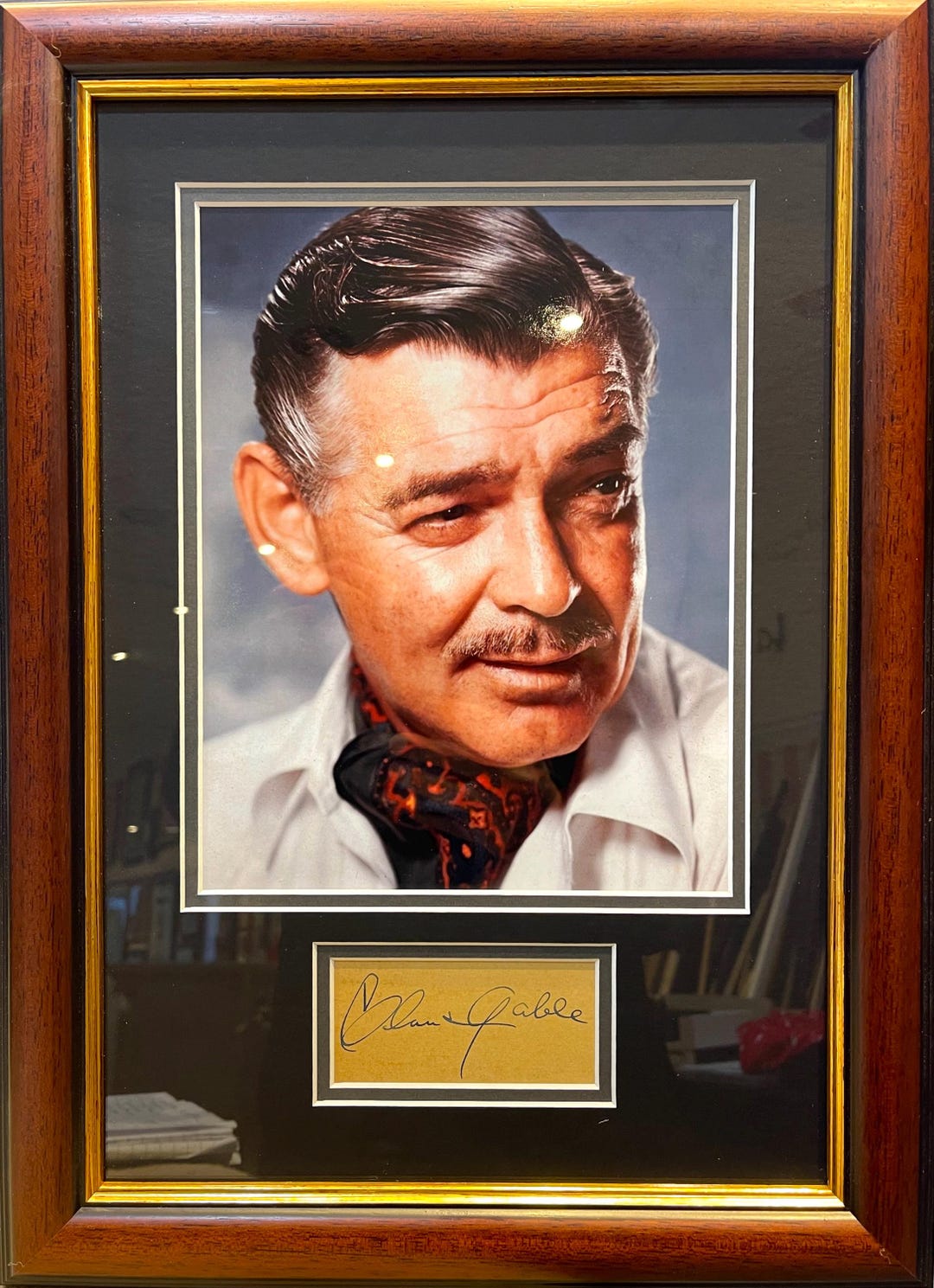 Clark Gable RARE Stunning Genuine 100% Guaranteed Hand Signed Card ...