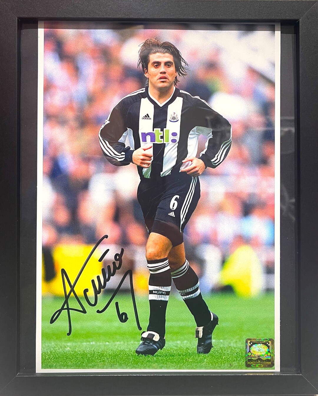 Clarence Acuna - Ex Newcastle Utd Player Genuine Hand Signed and Framed ...