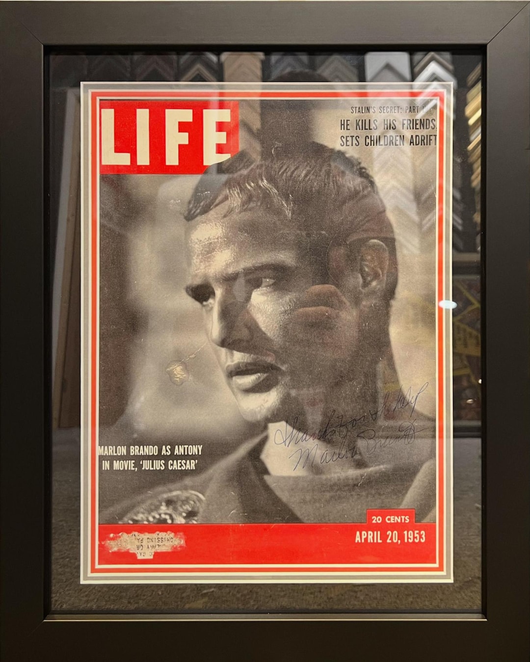 Marlon Brando, RARE, Stunning, Genuine 100% Guaranteed Hand Signed ...