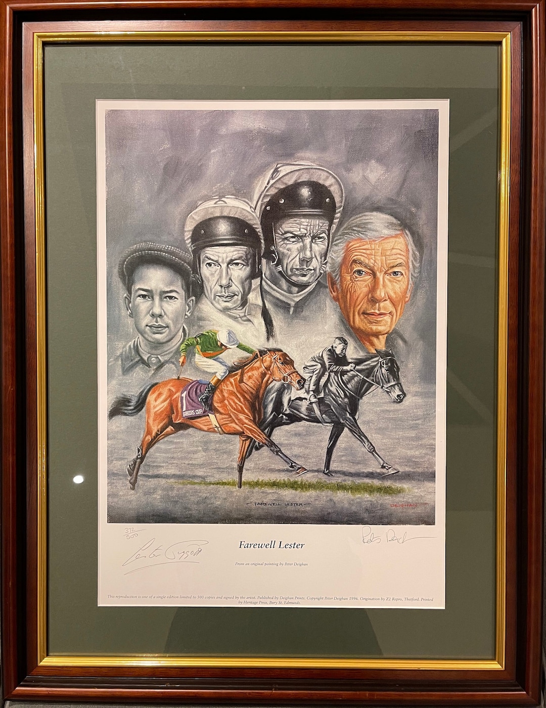 Lester Piggott Horse Racing Legend Original 100% Guaranteed Hand Signed ...