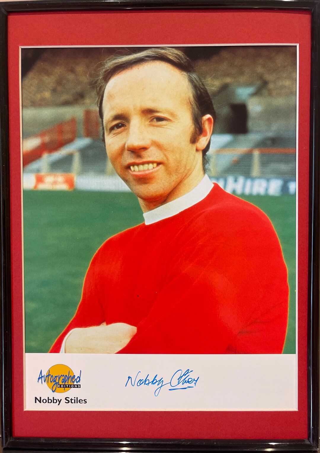 Nobby Stiles - England, Manchester United Legend Guaranteed Black ...