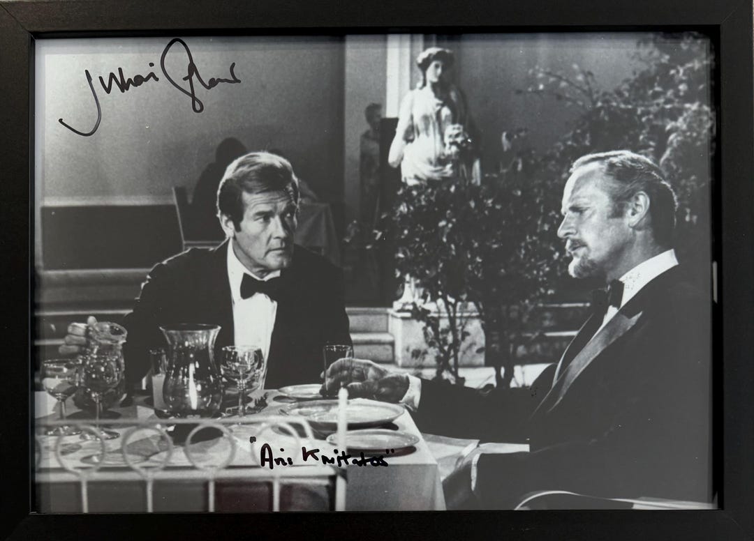 Julian Glover, James Bond Aristotle Kristatos, Hand Signed Photo ...