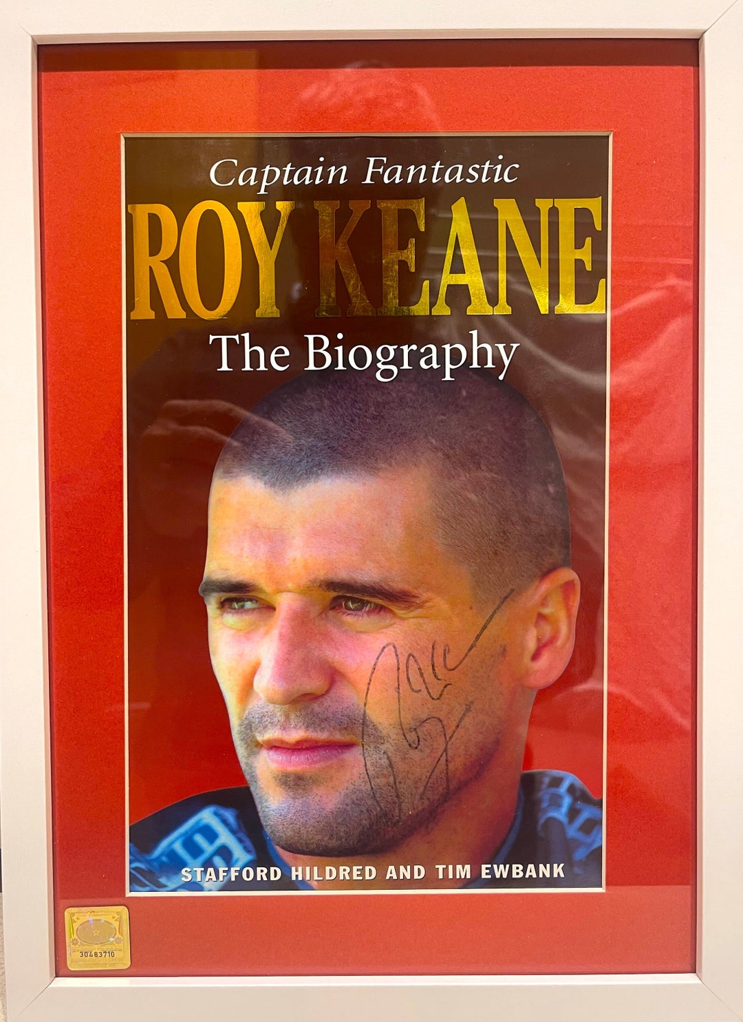 Roy Keane Manchester United Legend Hand Signed 12 Inch X 8 - Etsy