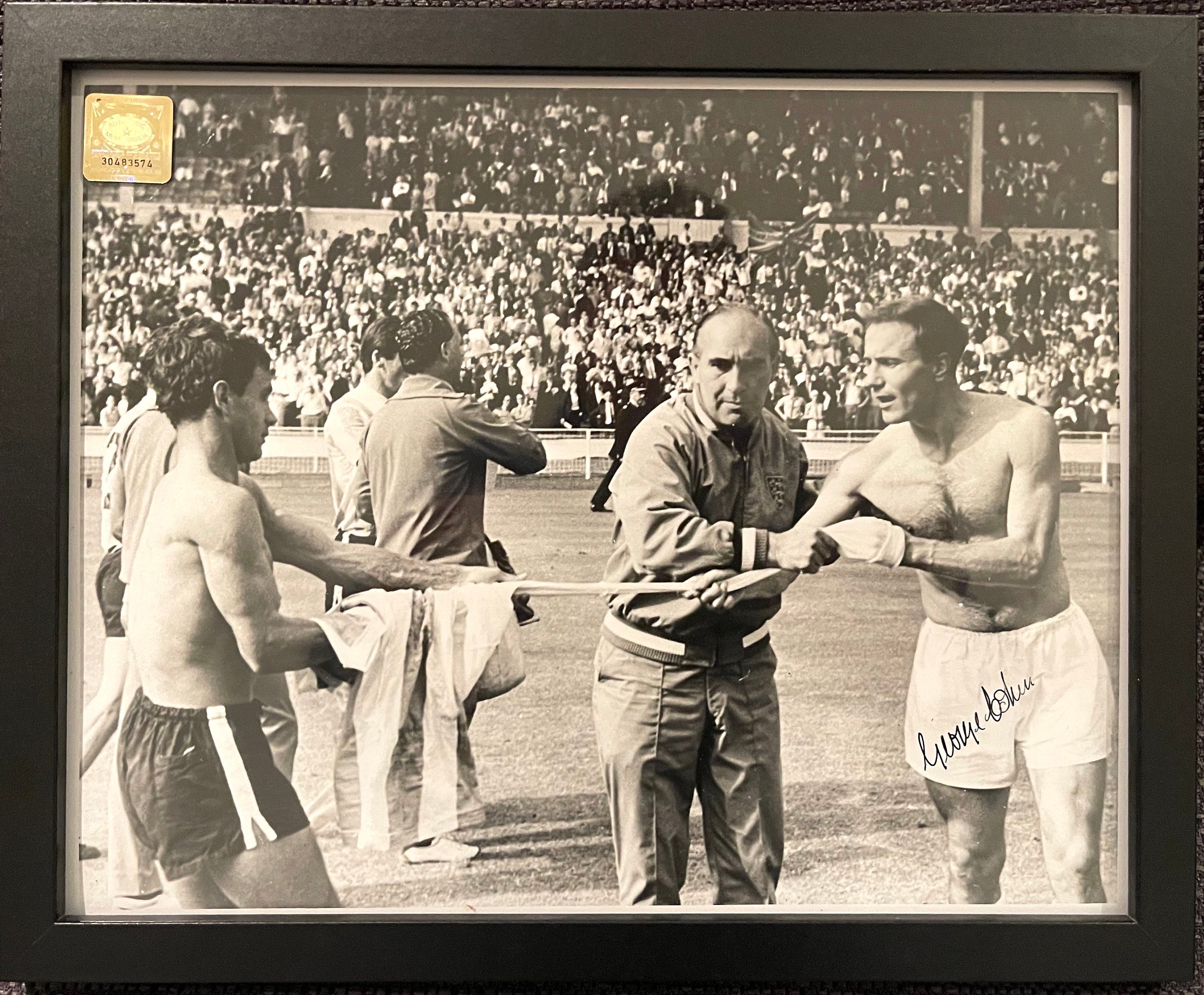 George Cohen, England 1966 World Cup Winner, Fulham Legend, Hand Signed ...