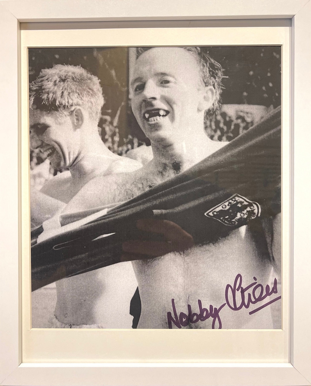 Nobby Stiles England and Manchester United Legend Guaranteed White ...
