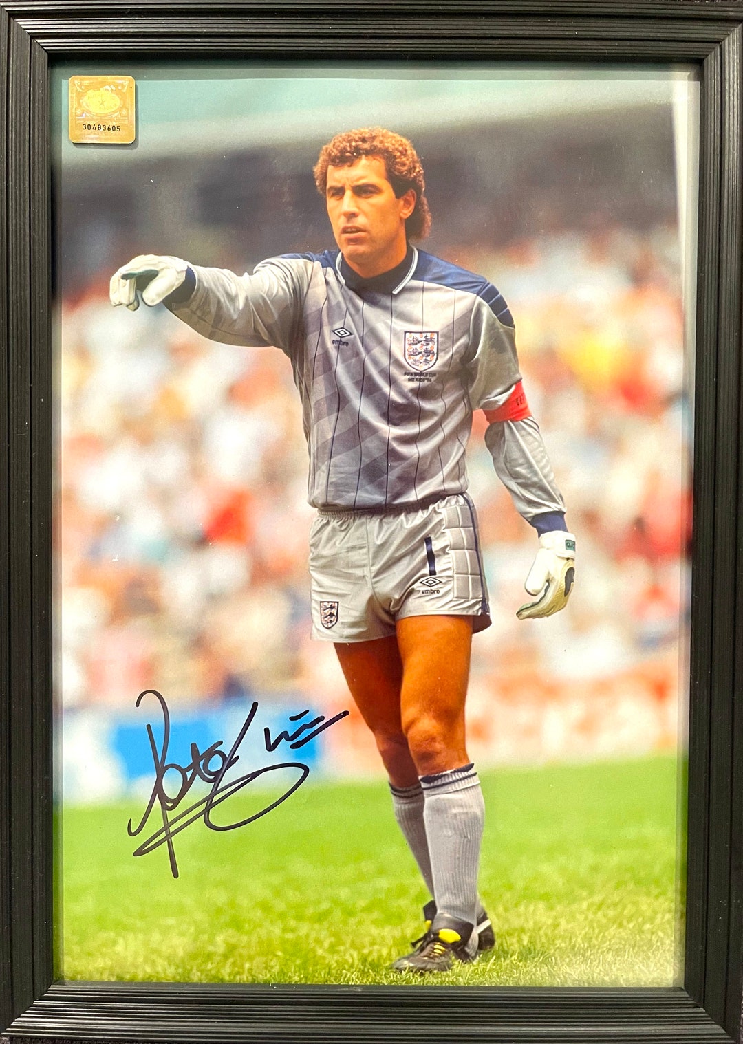Peter Shilton England and Leicester City 100% Guaranteed Hand Signed ...