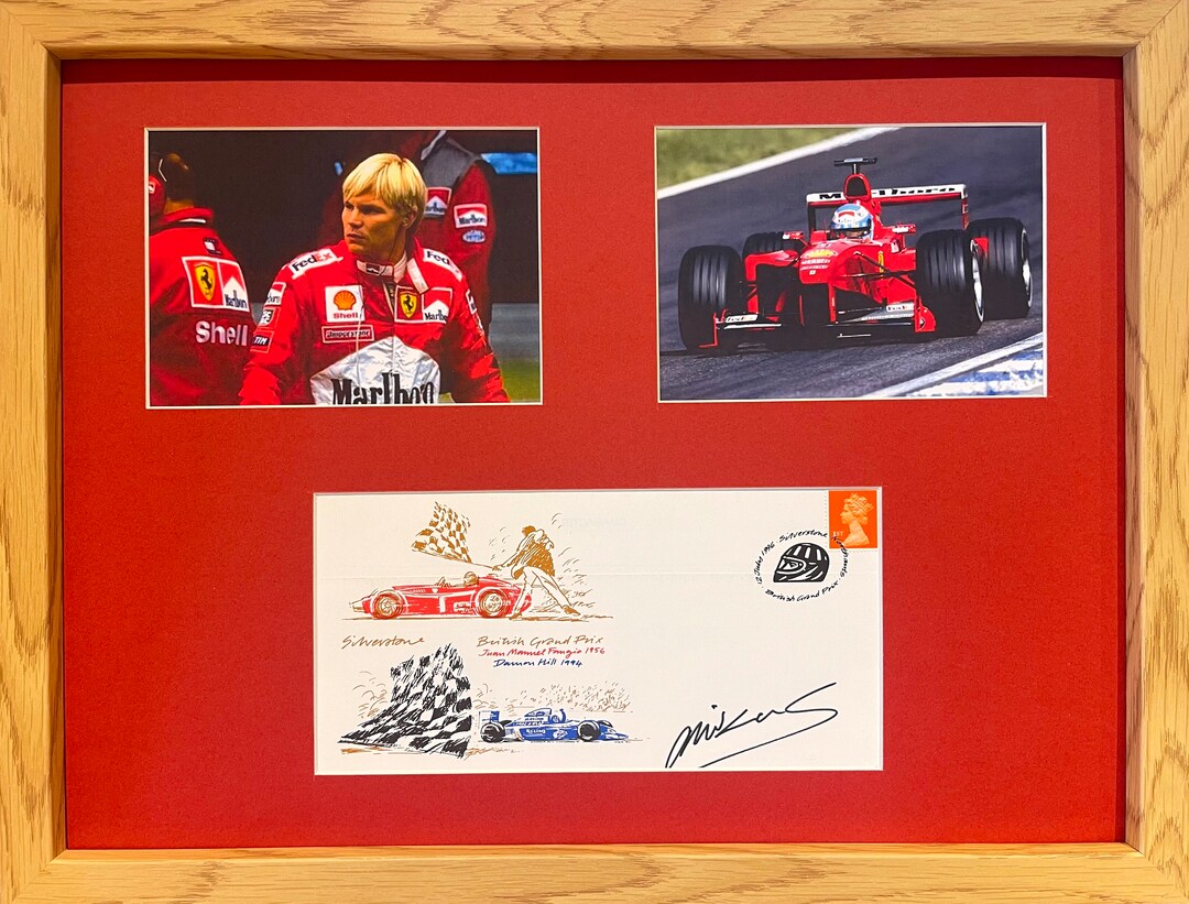 Mika Salo Stunning Hand Signed Formula 1 FDC Presentation (framed 12 ...