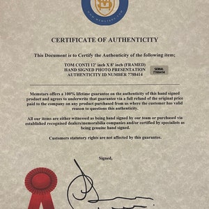 Tom Conti - Famous Actor - 100% Stunning Guaranteed Hand Signed Photo ...