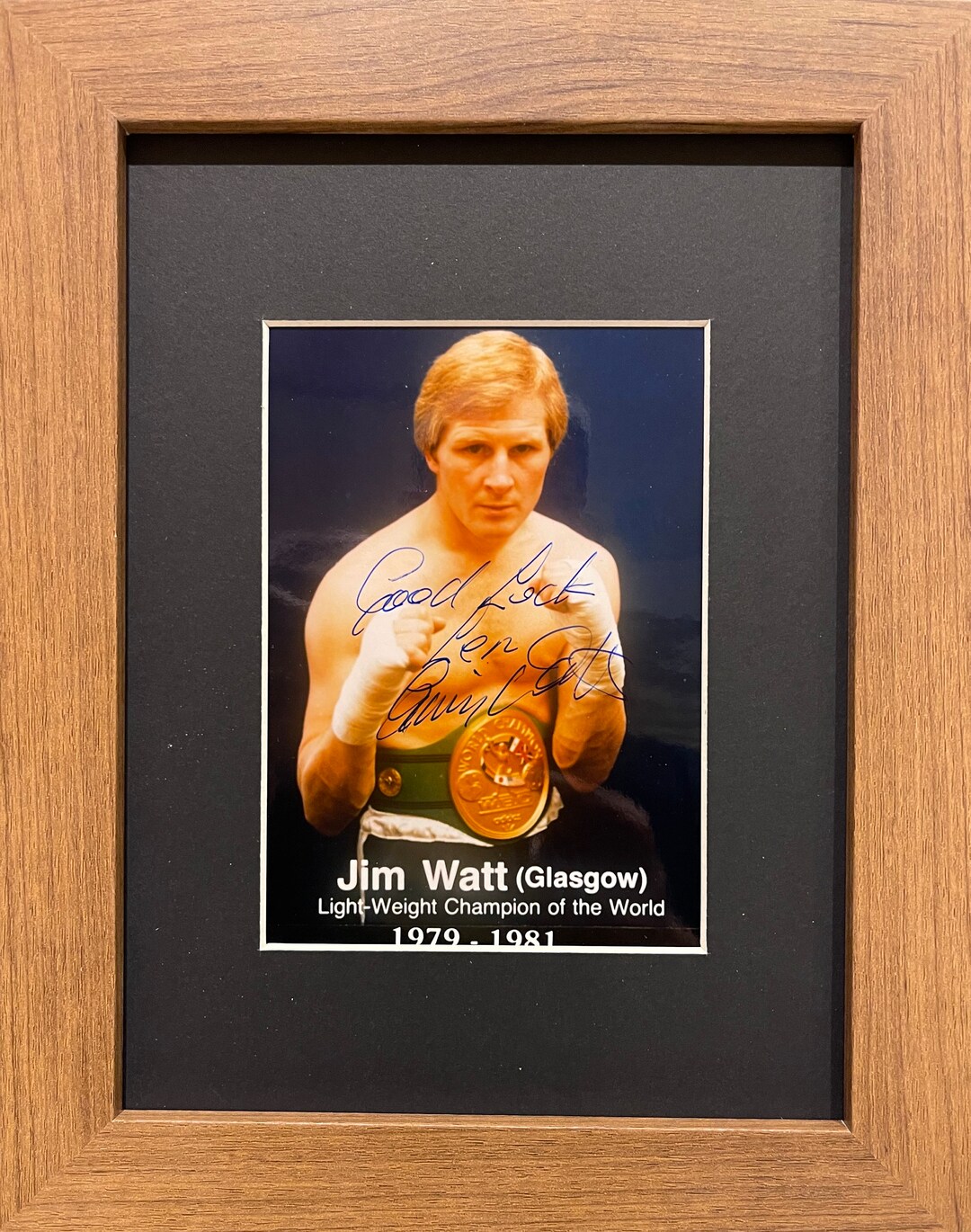 Jim Watt - Former World Lightweight Boxing Champion - Photo and Frame 8 ...