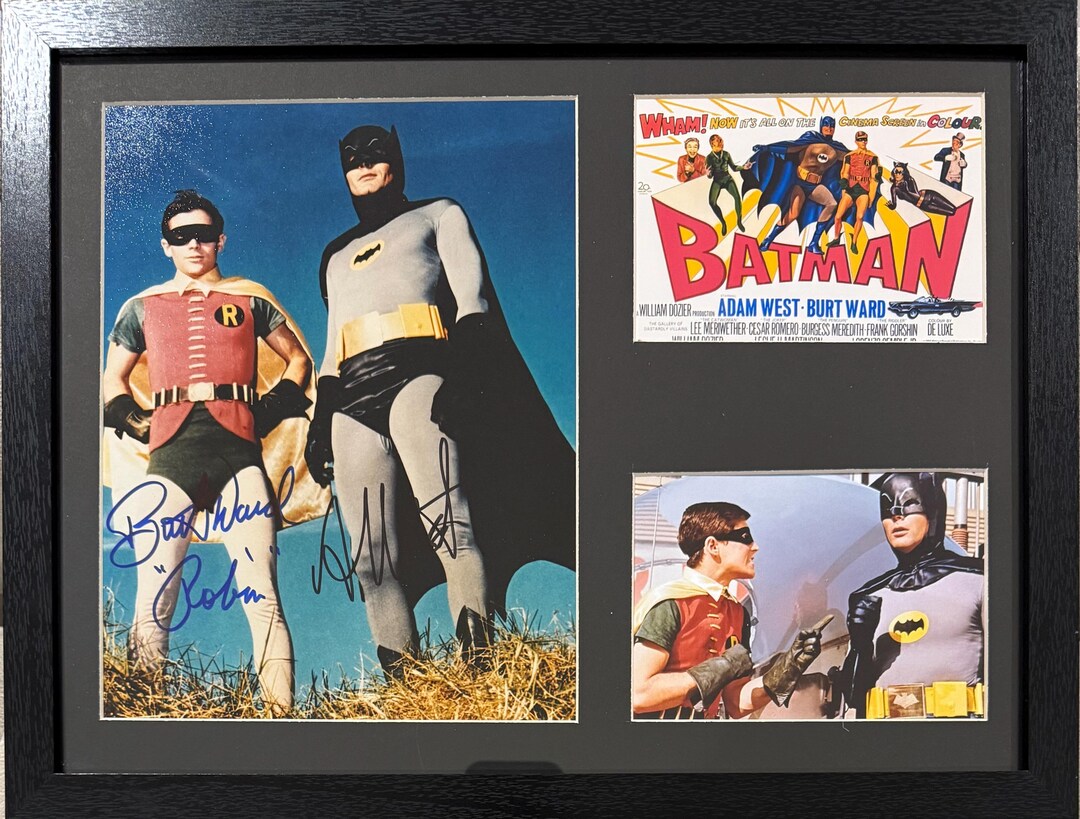 Adam West, Burt Ward, Famous Original 'batman' Actors, Guaranteed Hand ...