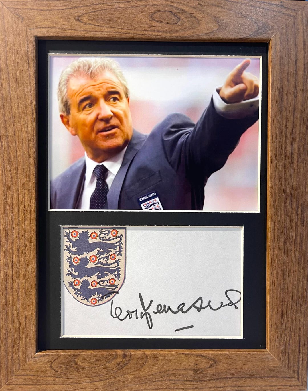 Terry Venables, Former England and Spurs Manager, Hand Signed Framed (8 ...