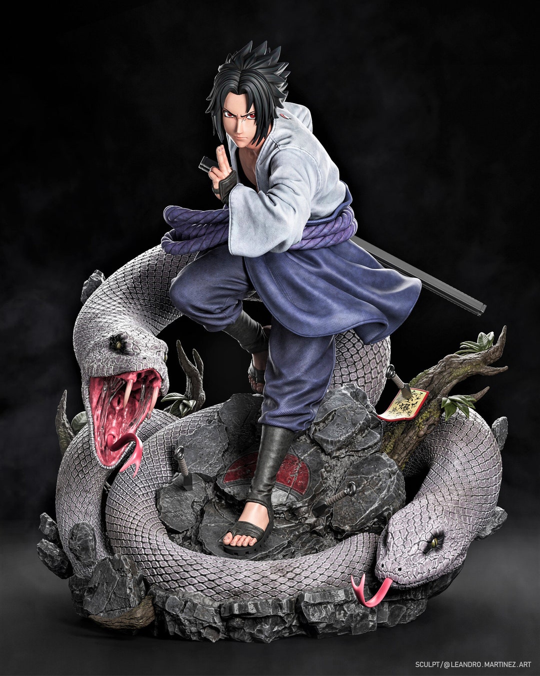 Naruto Sasuke Uchiha STL Model for Resin Printer Figure 3D Printing ...