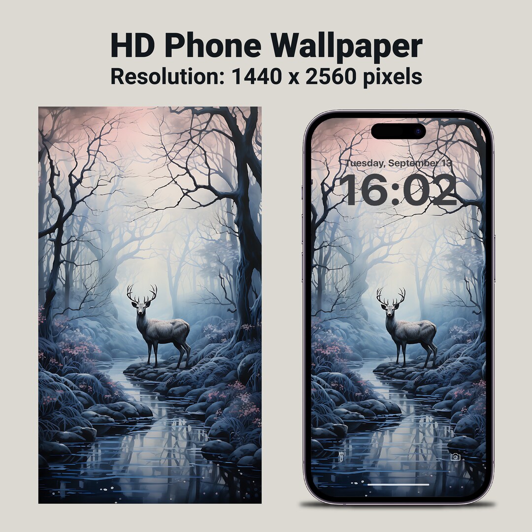 Forest Guardian Stag Phone Wallpaper, Art Wallpaper Iphone, Smartphone ...