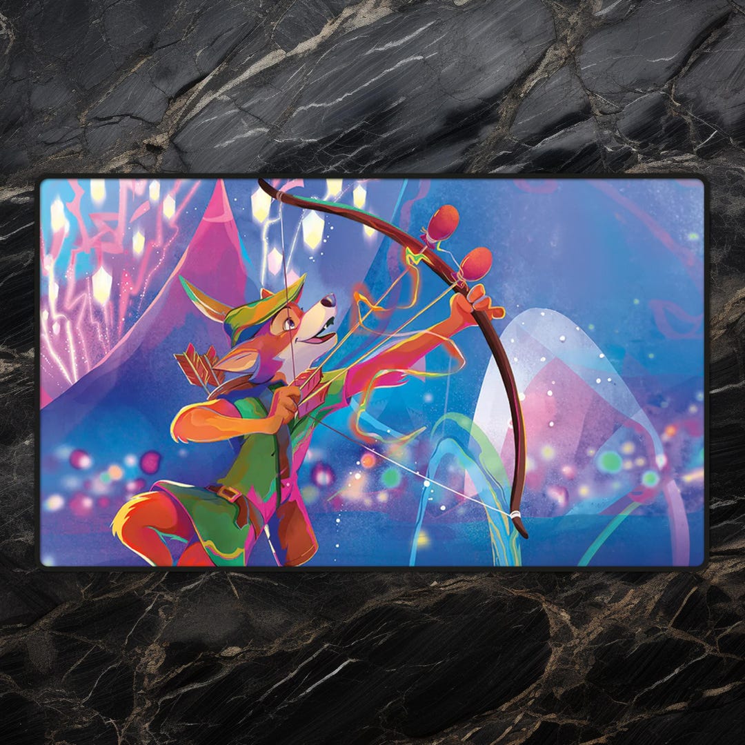 Lorcana Playmat - Robin Hood - Sharpshooter Extended Art (with/without ...