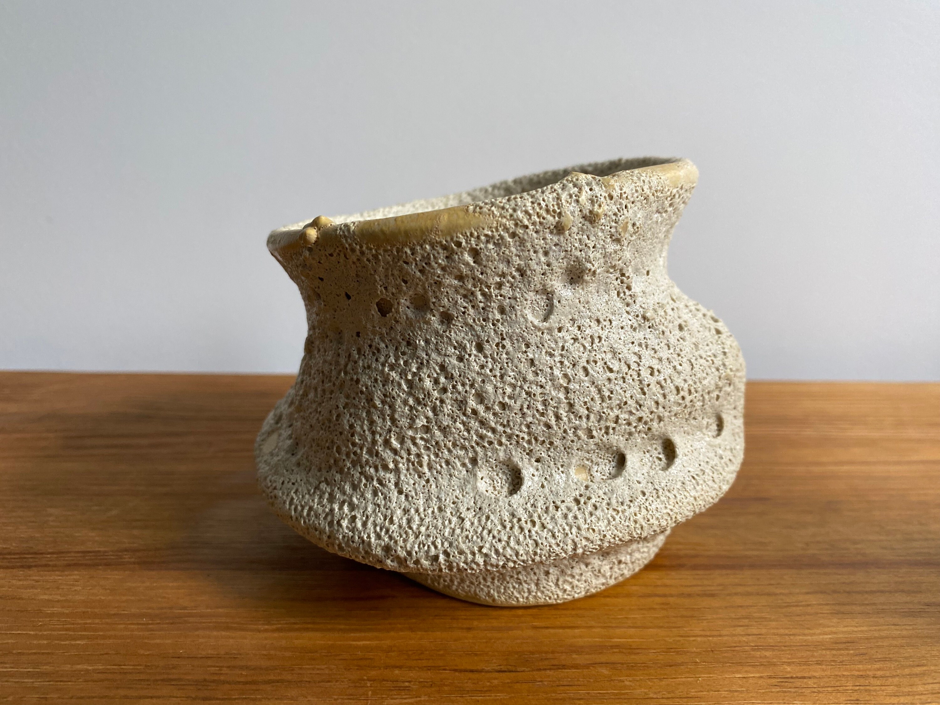 5 Handmade Ceramic Plant Pot Tilted Form White - Etsy