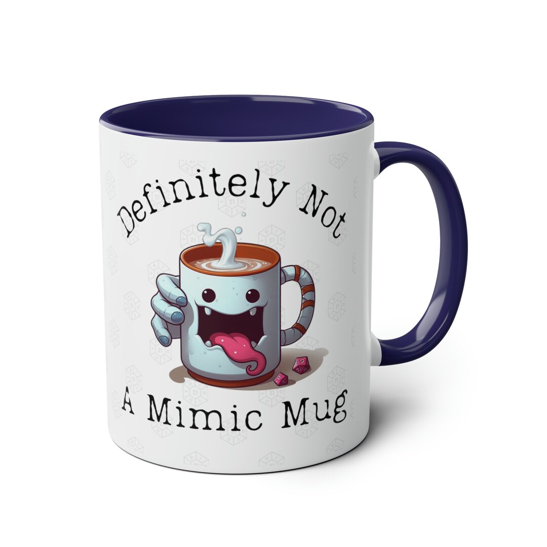 Dnd Mimic Mug. Funny Dnd Cup for Dms Player Characters, BG3 Fans ...