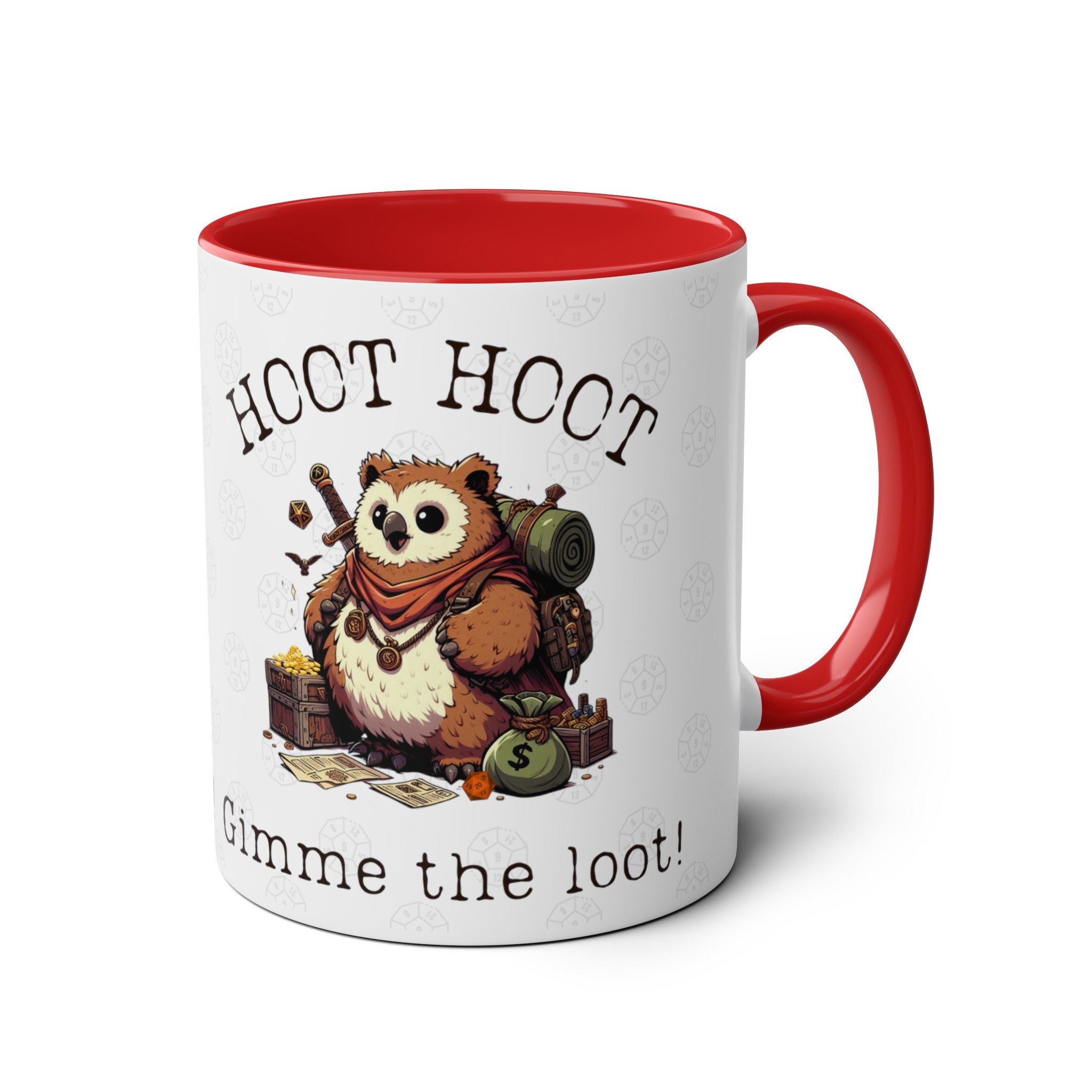 Dnd Owlbear Hoot Hoot Gimme the Loot, BG3 Mug for Dunegon Game Masters ...