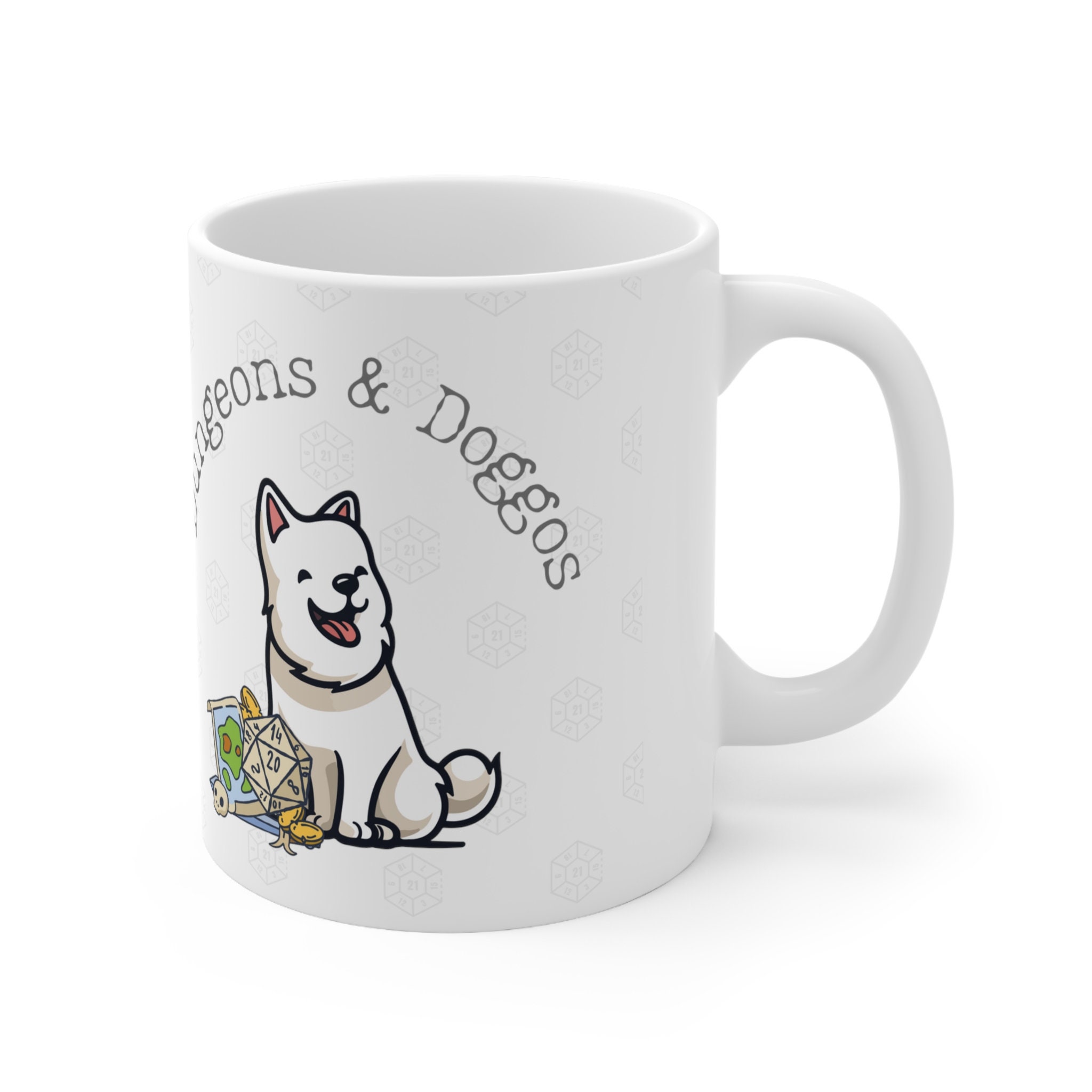 Dnd Larp Dungeons & Doggos Mug With Scratch From BG3, Tiefling Bard ...