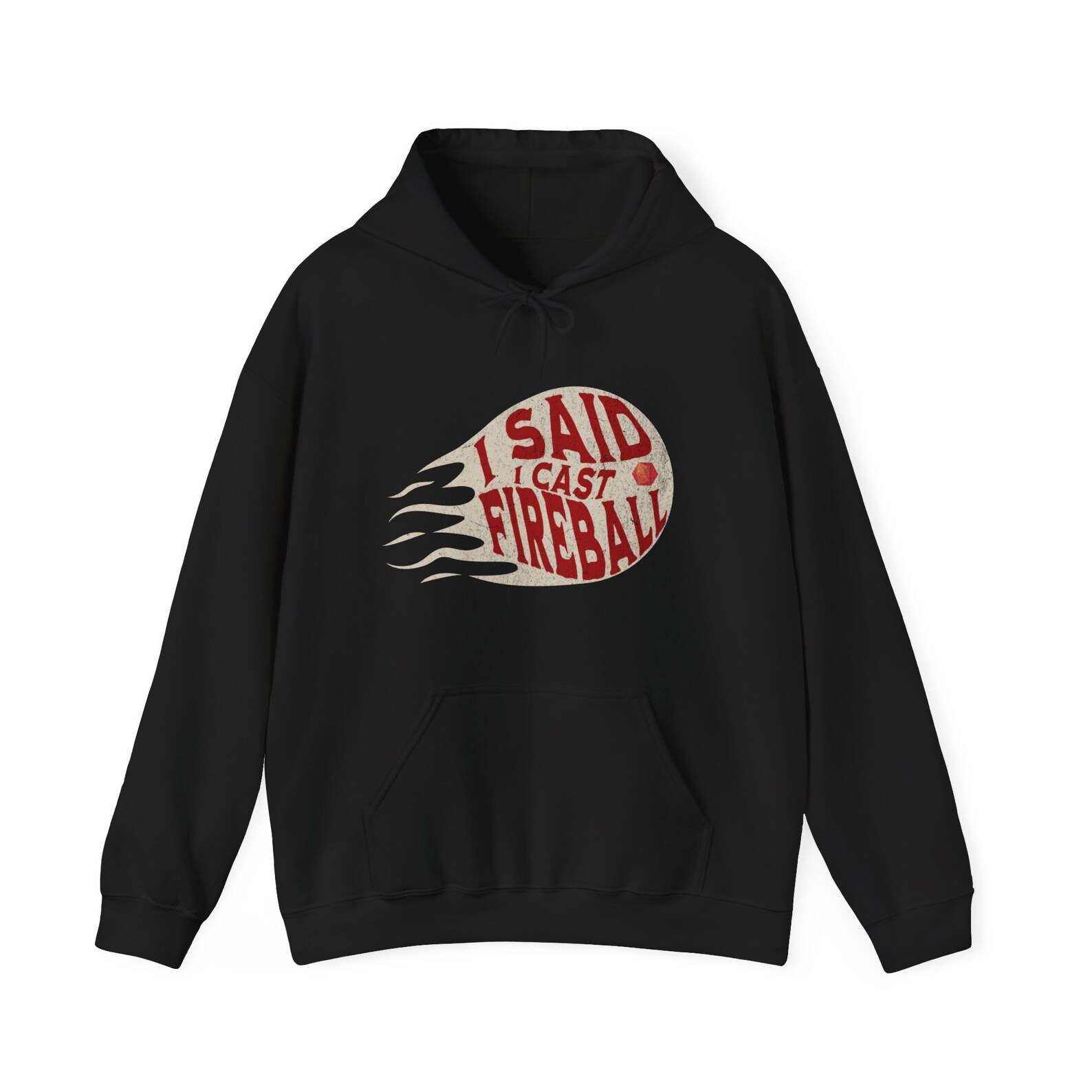 I Said I Cast Fireball Dnd Hoodie, Dungeons and Dragons Hooded Shirt - Etsy