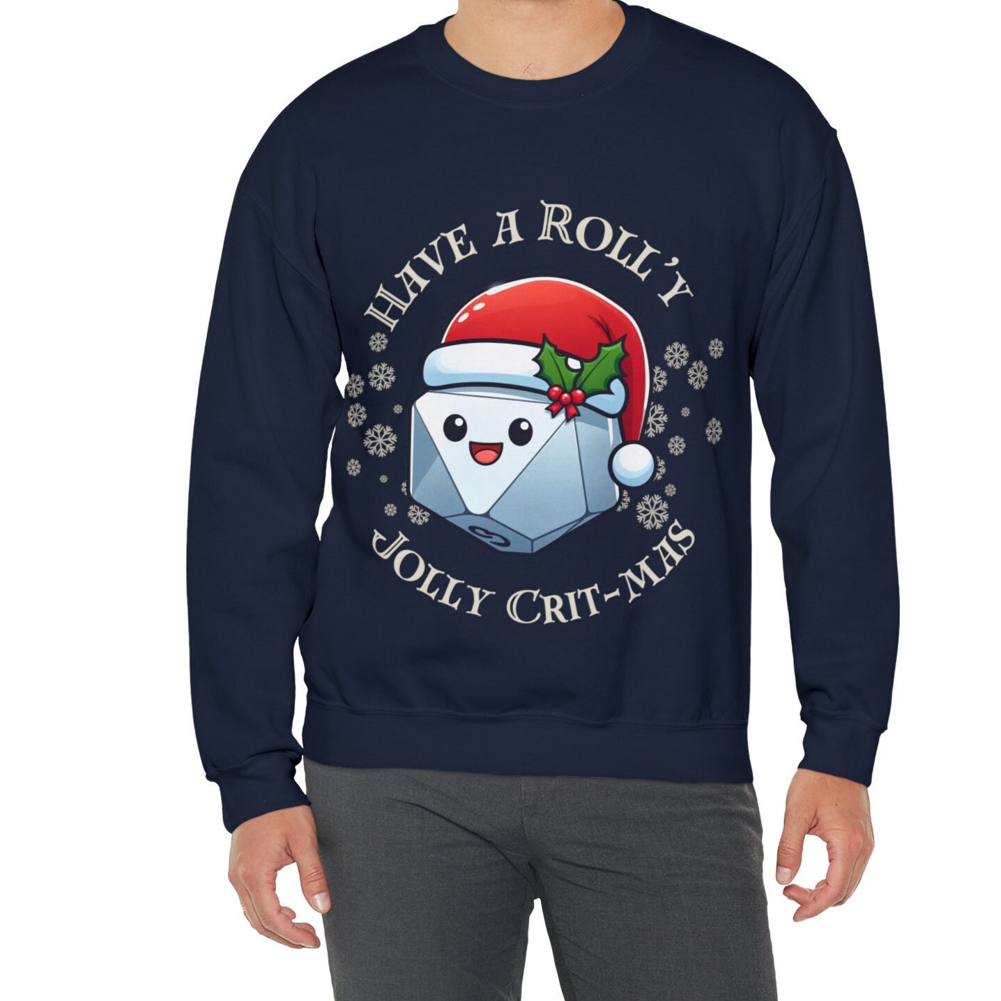 Dnd Dice Have a Rolly Jolly Christmas Jumper. Sweater. Dungeons ...