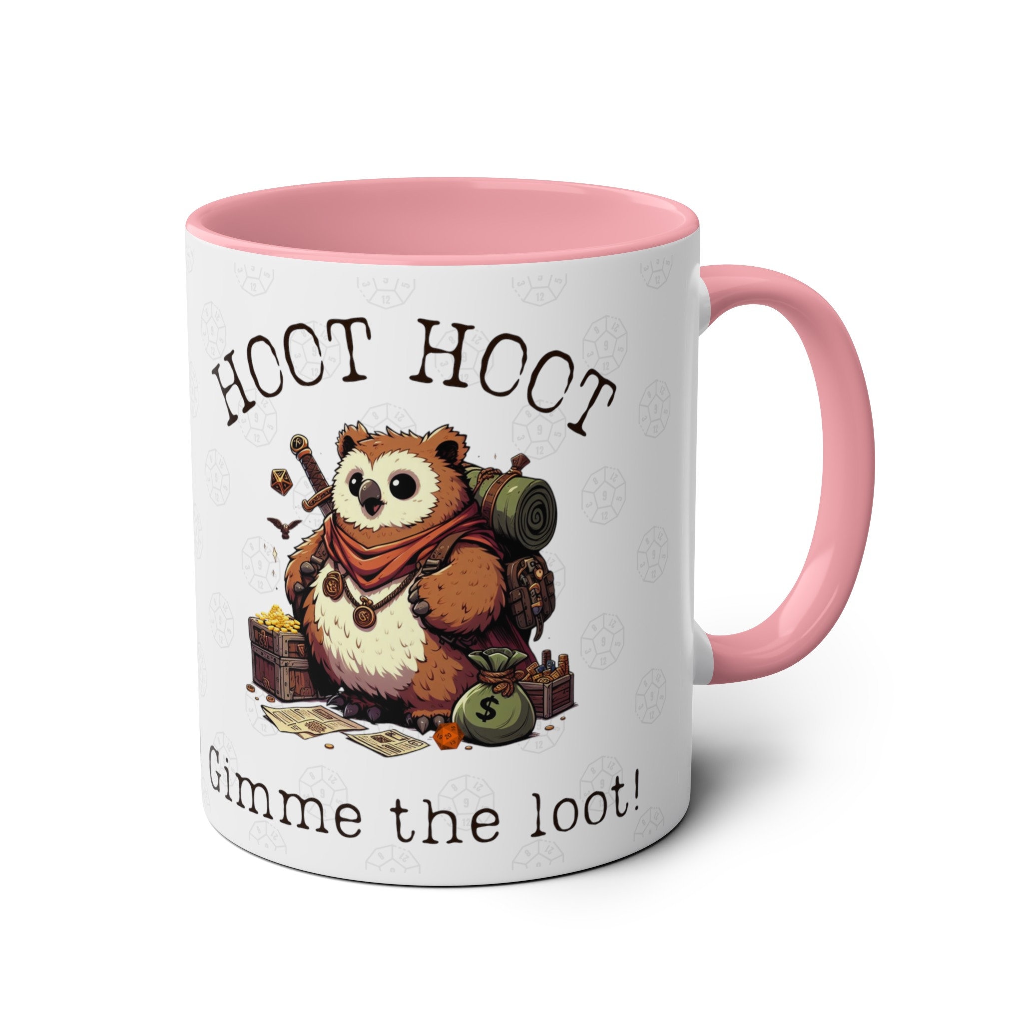Dnd Owlbear Hoot Hoot Gimme the Loot, BG3 Mug for Dunegon Game Masters ...
