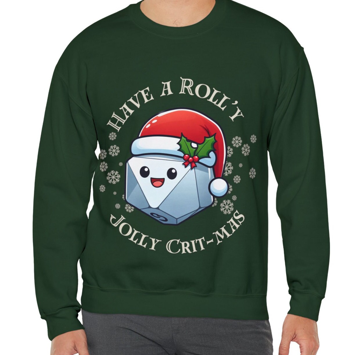 Dnd Dice Have a Rolly Jolly Christmas Jumper. Sweater. Dungeons ...