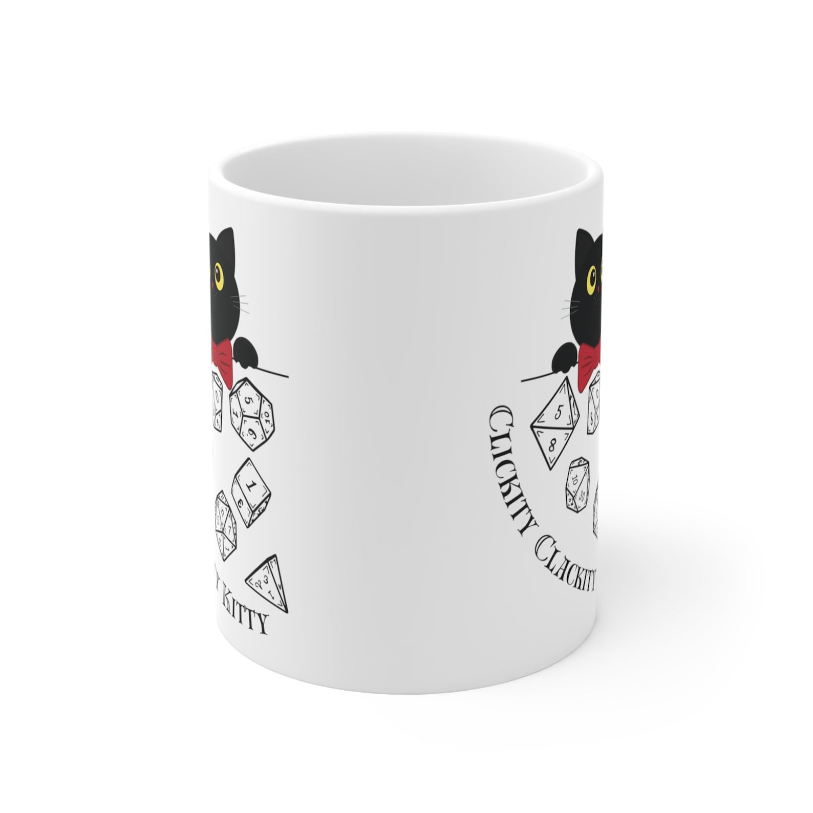 DND Cat Clickity Clackity Kitty Mug Gift. Perfect for Valentines ...