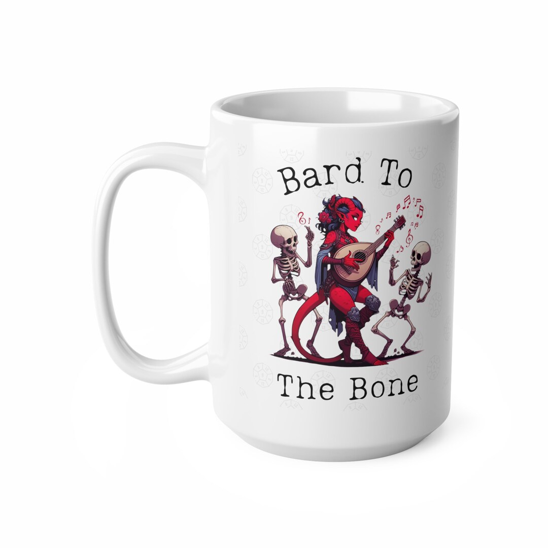 Dnd Tiefling Bard to the Bone Gift Mug for Dungeons Dragons BG3 Karlach ...