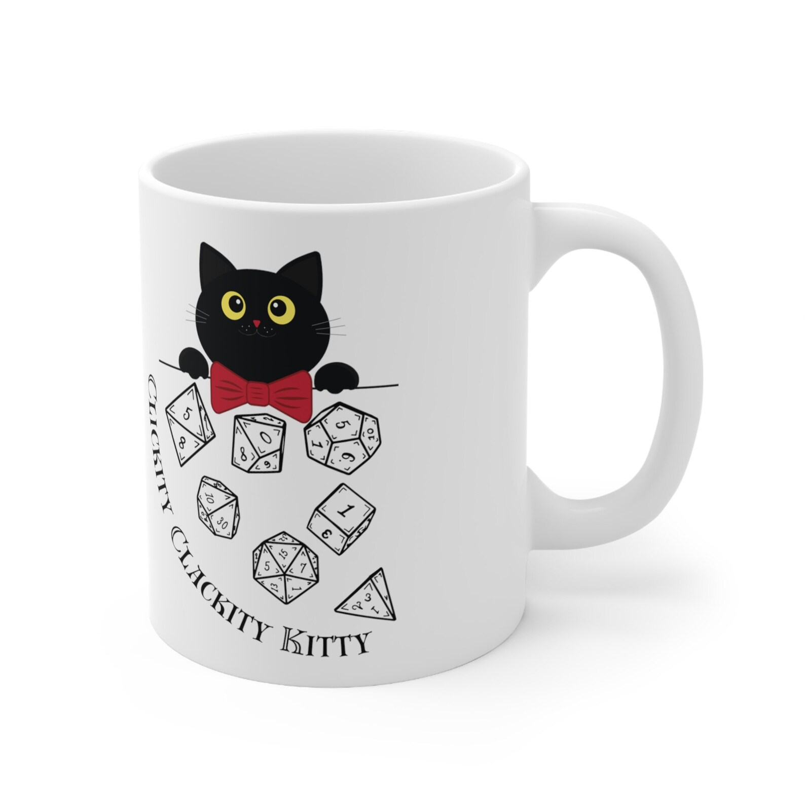 DND Cat Clickity Clackity Kitty Mug Gift. Perfect for Valentines ...