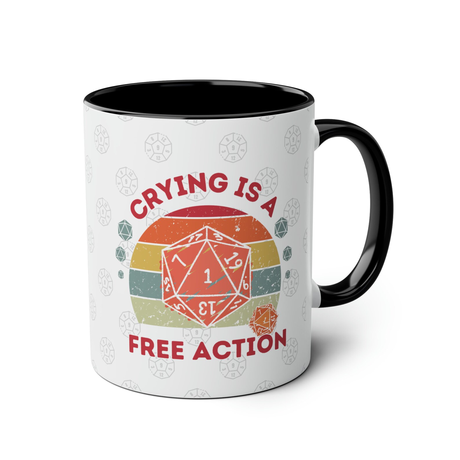 Dnd Mug Crying is a Free Action Coffee Cup, Great Gift for DM or ...