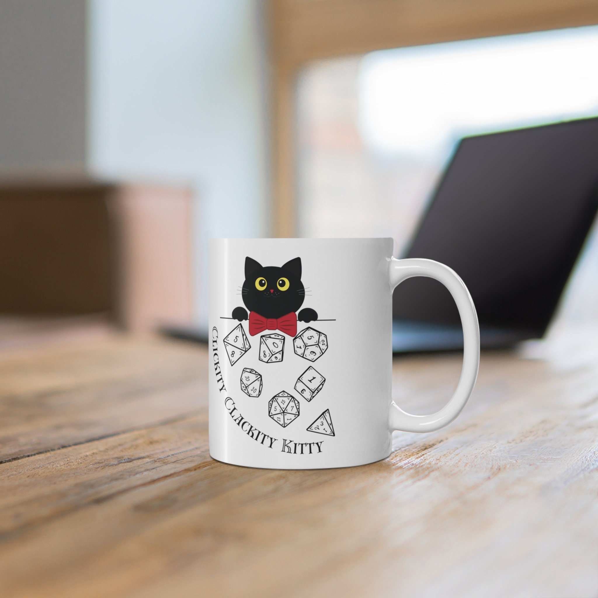 DND Cat Clickity Clackity Kitty Mug Gift. Perfect for Valentines ...