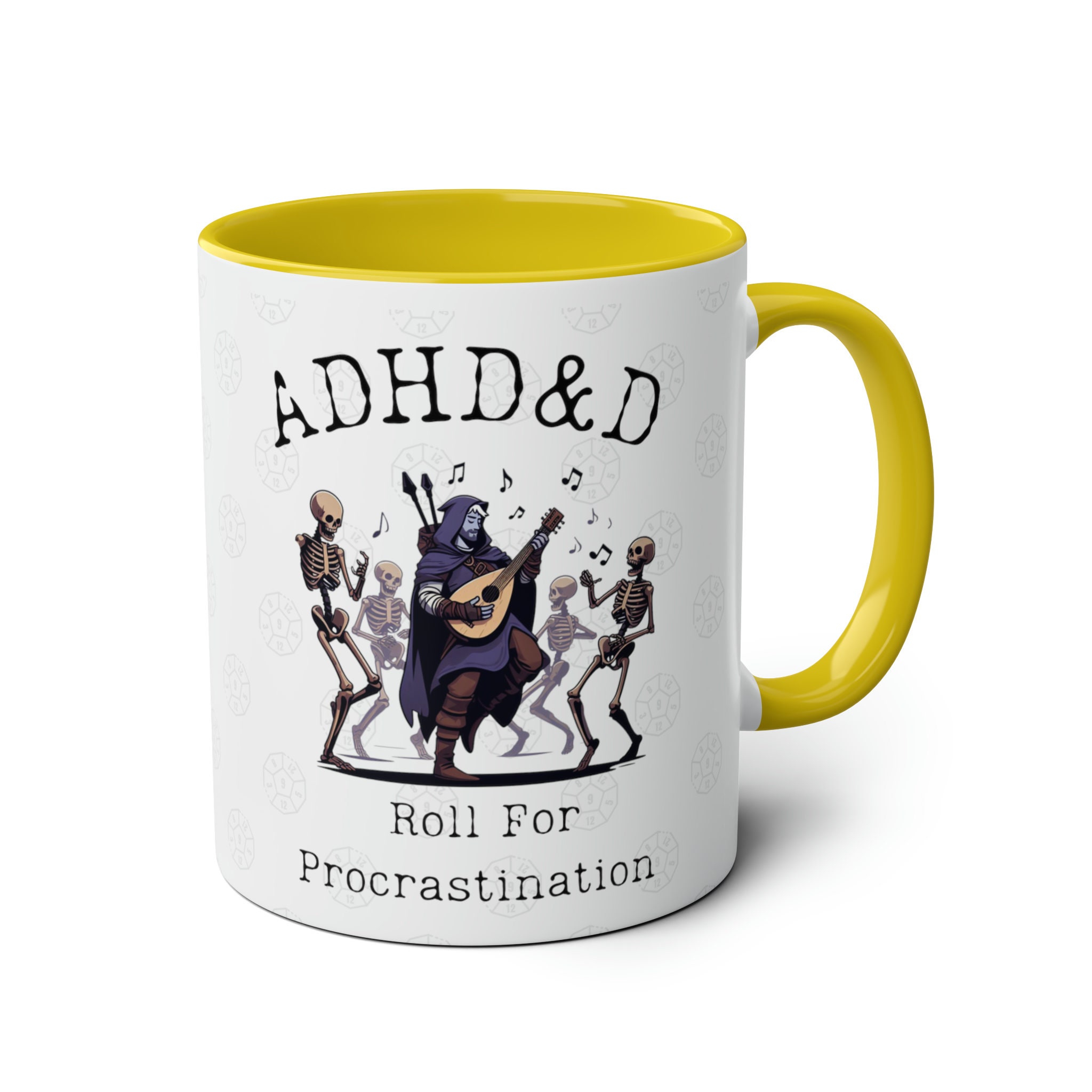 Dnd ADHD Gift Mug for BG3, Dungeon Game Masters, Bards Necromancers ...