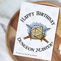 World's Greatest DM Card | DM Birthday Card | Birthday Card | DND ...