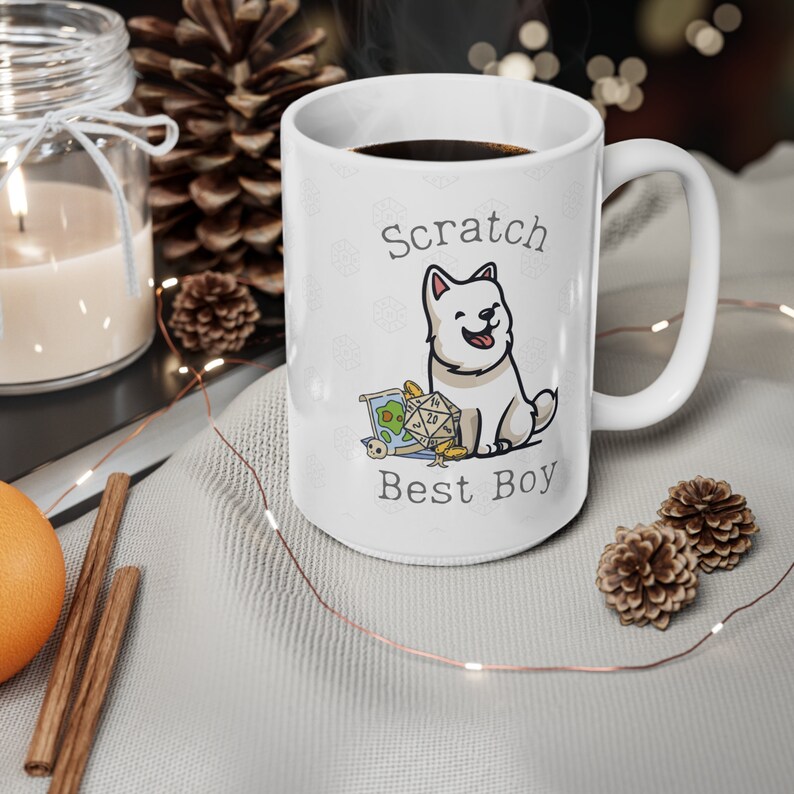 Scratch BG3 Mug | RPG Doggo, Baldur's Fan Gift - Etsy