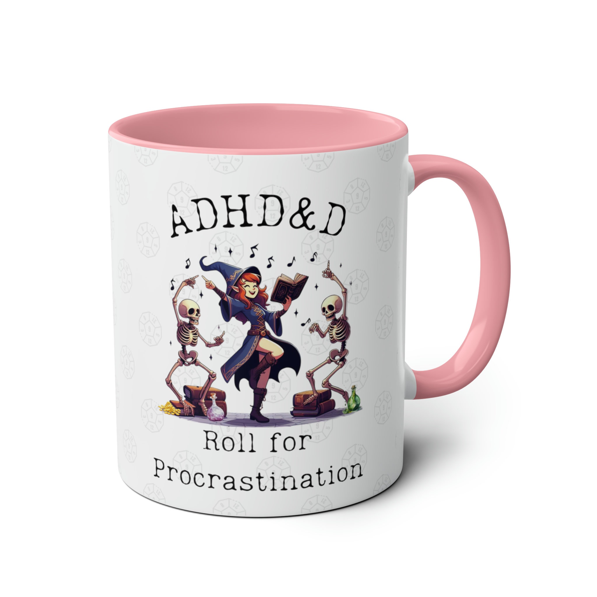 Dnd ADHD Gift Mug for BG3 Dungeon Game Masters, Necromancer Wizards ...