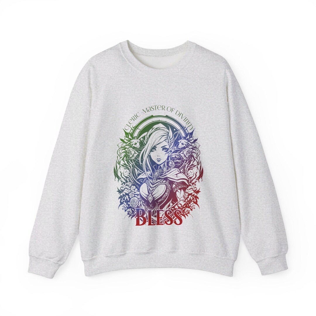Dnd Cleric Sweater, Unisex RPG Gamer, Eco-friendly Cotton - Etsy UK