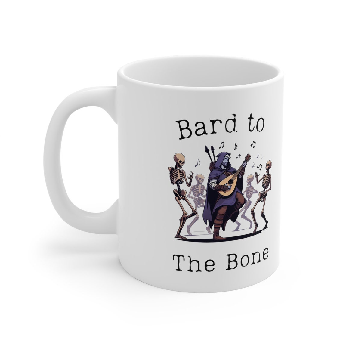 Dnd Mug Coffee Cups, 11oz, 15oz Bard to the Bone Gift for Dungeon Game ...