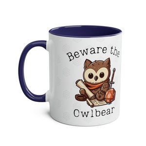 Beware the Owlbear BG3 Dnd Dice Mug for Baldurs 3 Fans, Dungeon ...