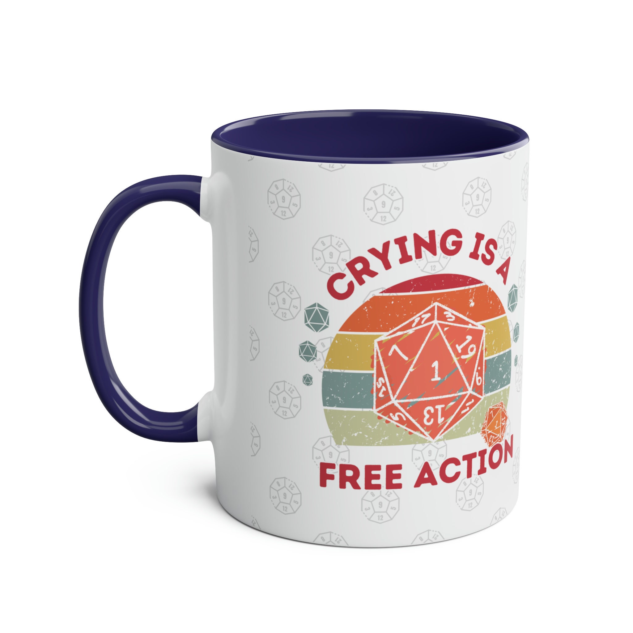 Dnd Mug Crying is a Free Action Coffee Cup, Great Gift for DM or ...