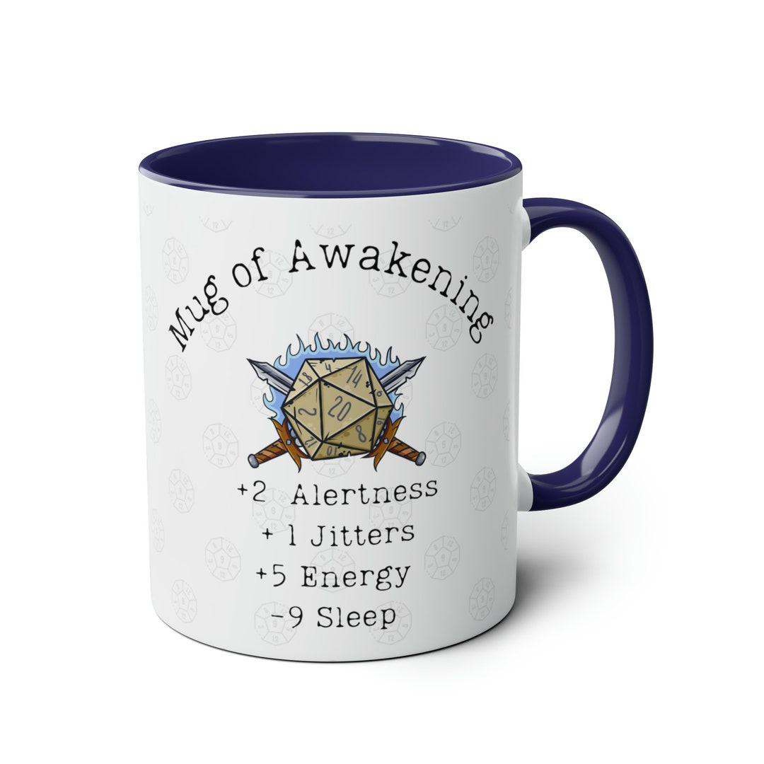 Mug of Awakening, DND RPG Gamer Ceramic Mug - Etsy