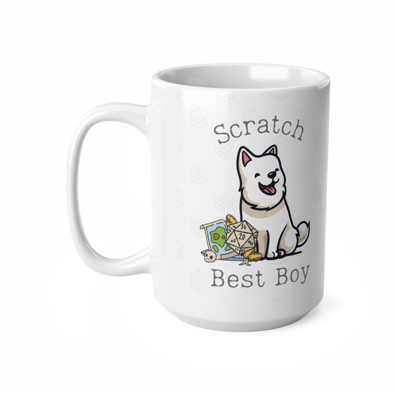 Scratch BG3 Mug | RPG Doggo, Baldur's Fan Gift - Etsy