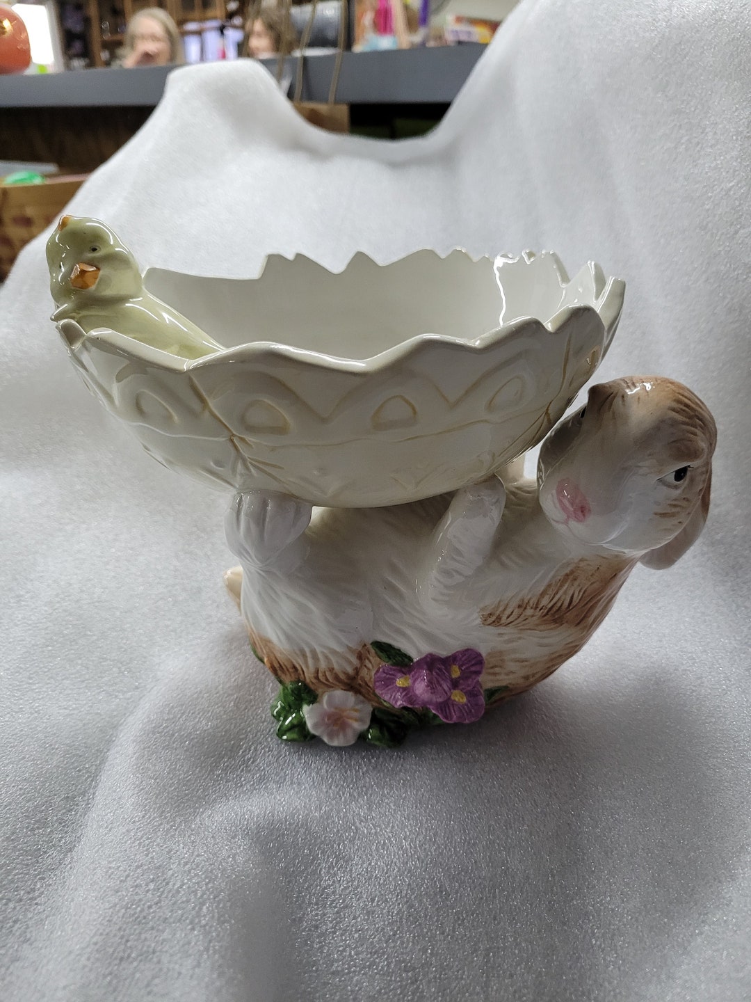Ceramic Easter Bunny Bowl - Etsy