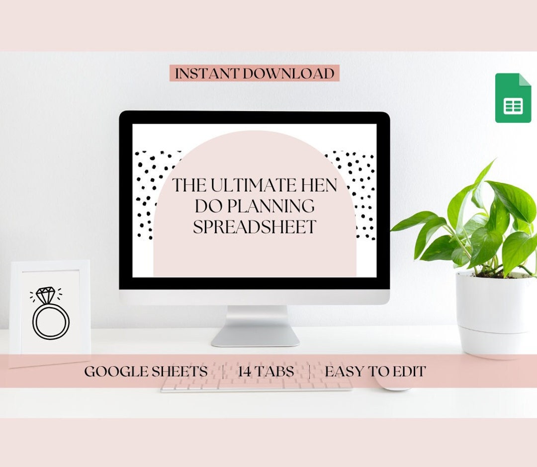 The Ultimate Hen Do Planning Spreadsheet - Etsy UK
