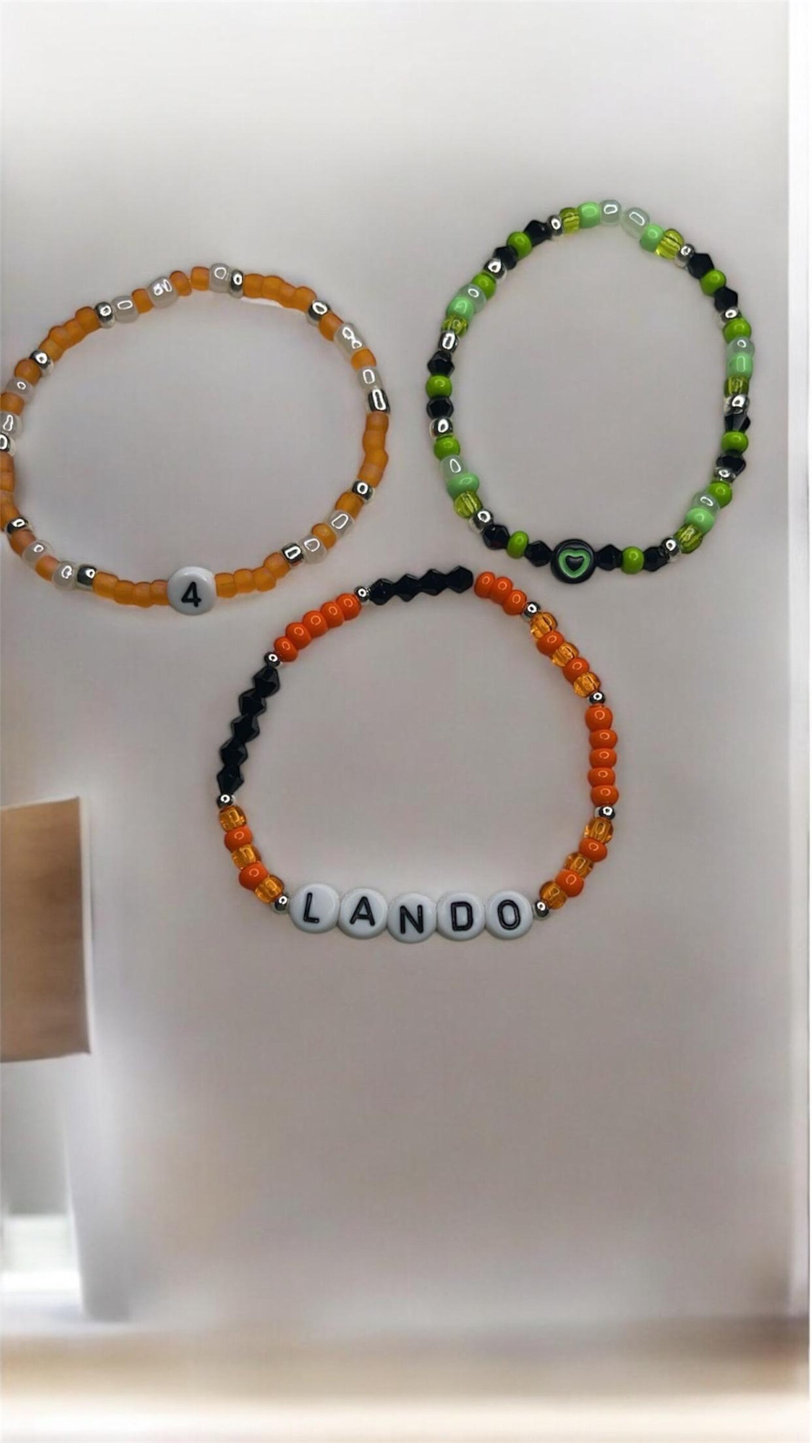 Lando Norris F1 Inspired Stack Bracelet - Etsy