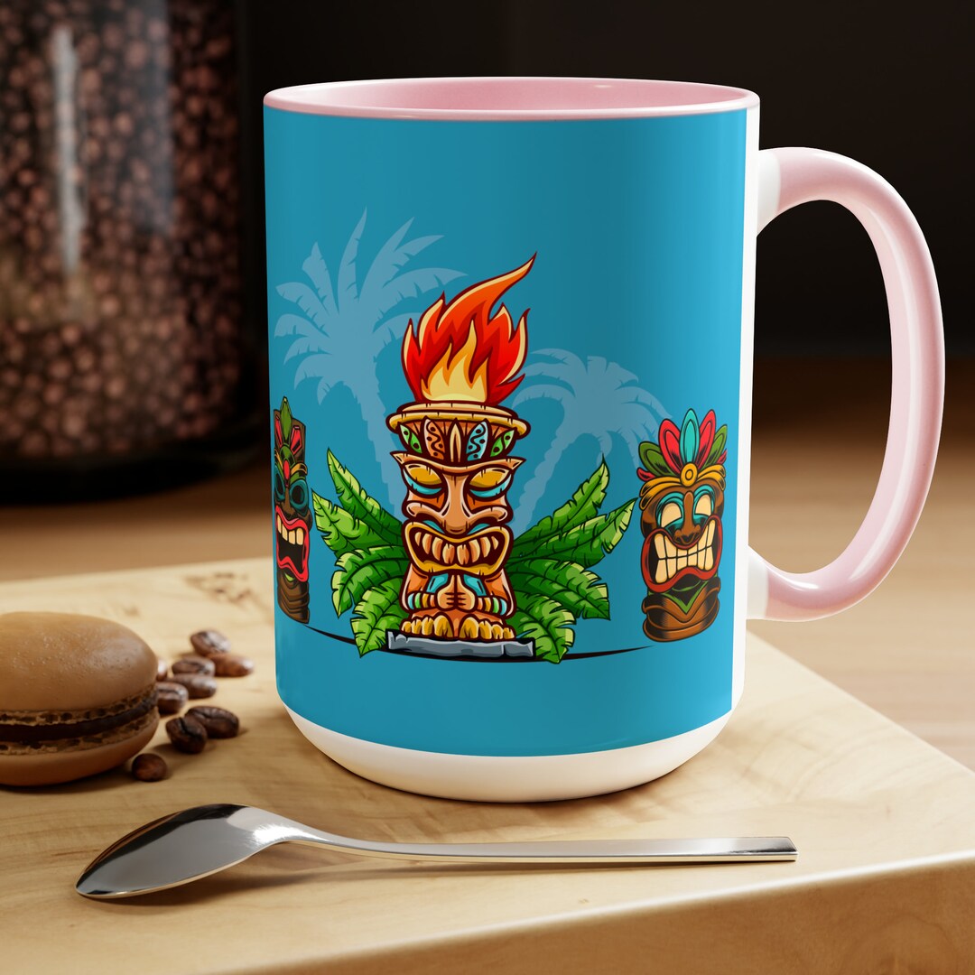 Tiki Mug, Custom Mug, Coffee Mug, Tiki Cup - Etsy